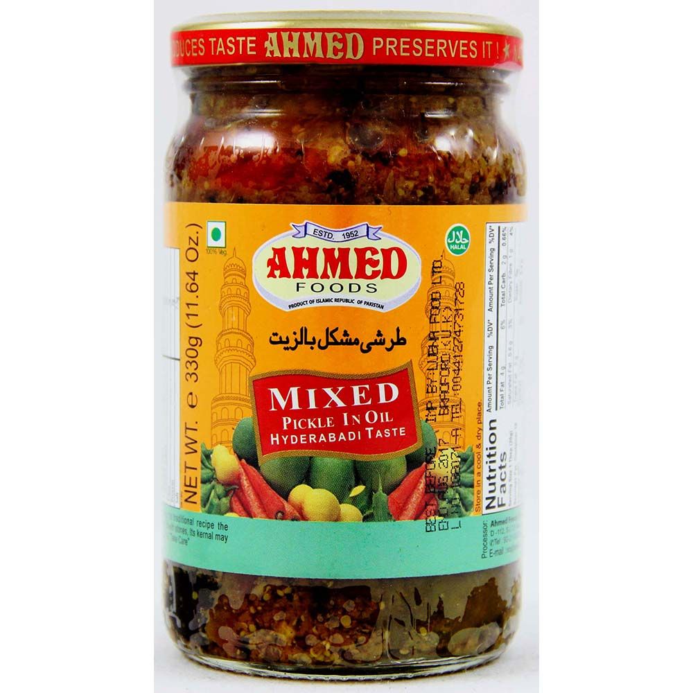 Ahmed Mixed Pickle Hyderabadi 330g - Asian Dukan