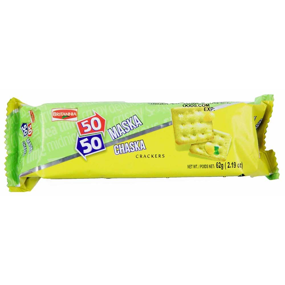Britannia 50-50 Maska Chaska Crackers 62g - Asian Dukan