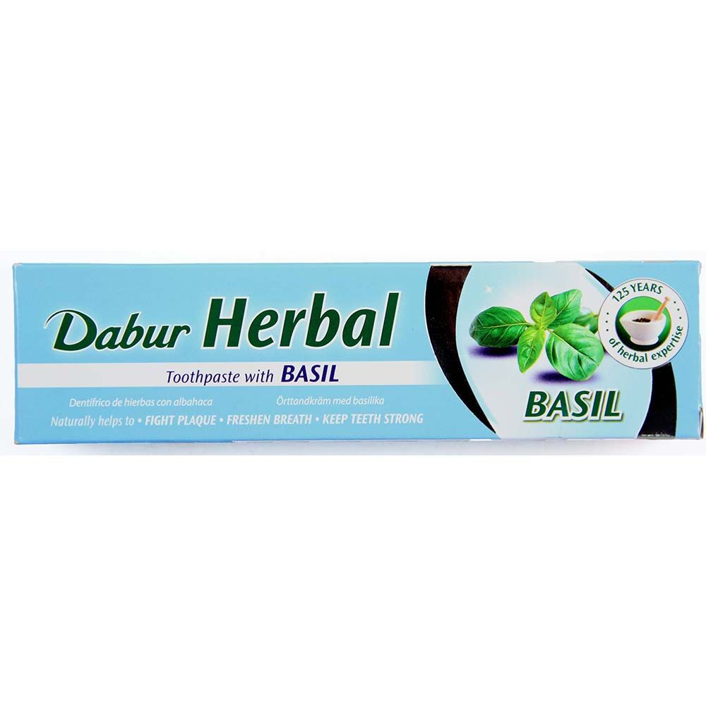 Dabur Herbal Basil Toothpaste 100ml I Buy Online - Asian Dukan