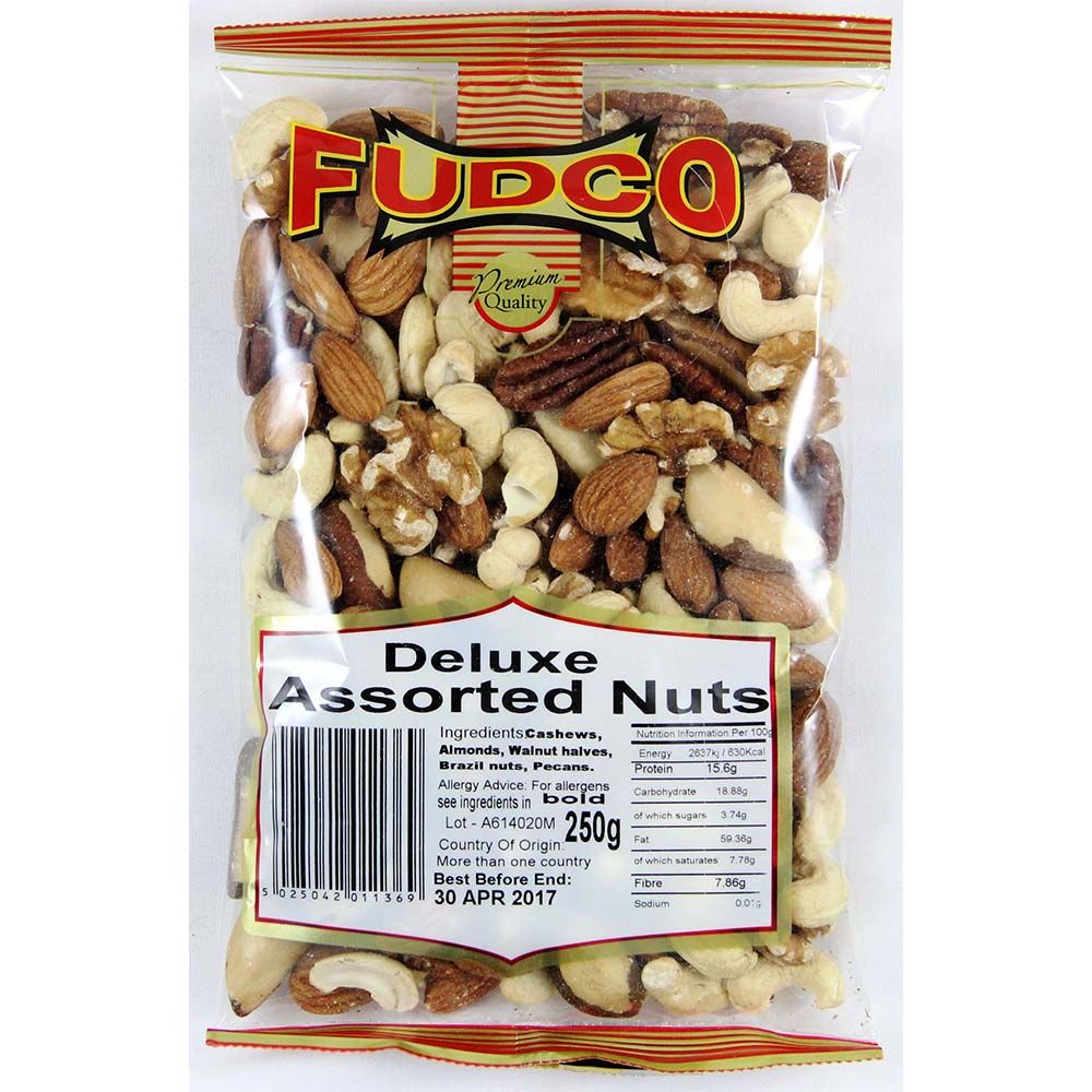 Fudco Deluxe Assorted Nuts 250g & 700g Packs - Asian Dukan