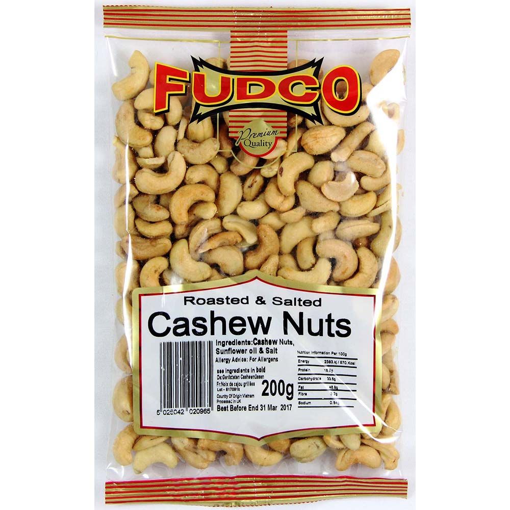 Fudco Roasted & Salted Cashew Nuts 200g - Asian Dukan