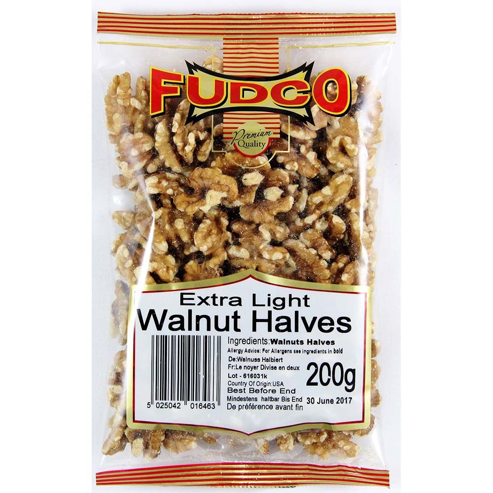 Fudco Extra Light Walnut Halves 200g & 600g Packs - Asian Dukan