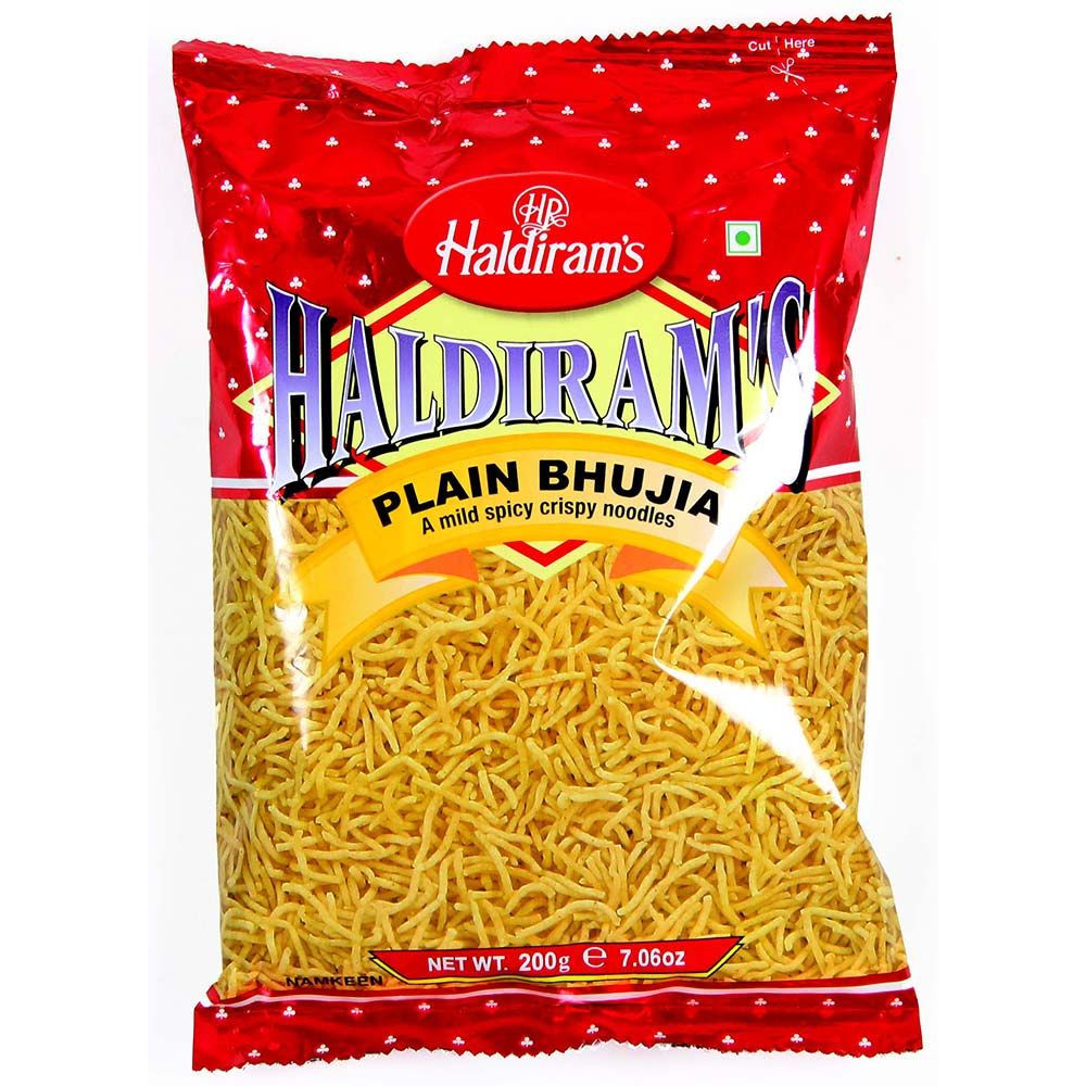 Haldiram's Plain Bhujia 200g & 400g packs I Buy Online - Asian Dukan
