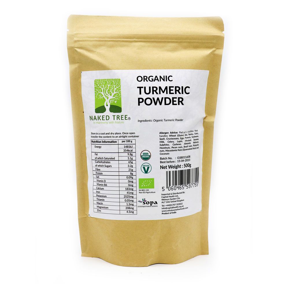 Naked Tree Organic Turmeric Powder 500g I Buy Online - Asian Dukan
