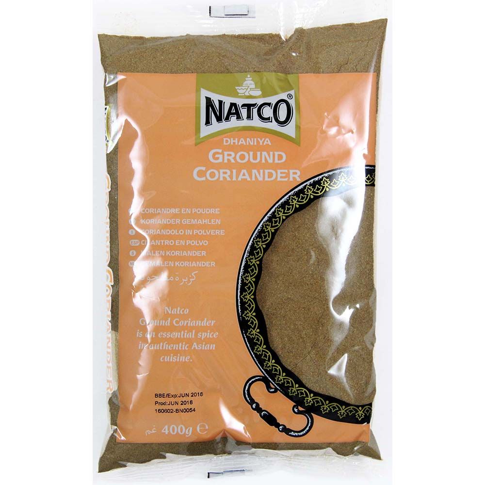Natco Ground Coriander 100g, 400g & 1kg Packs - Asian Dukan