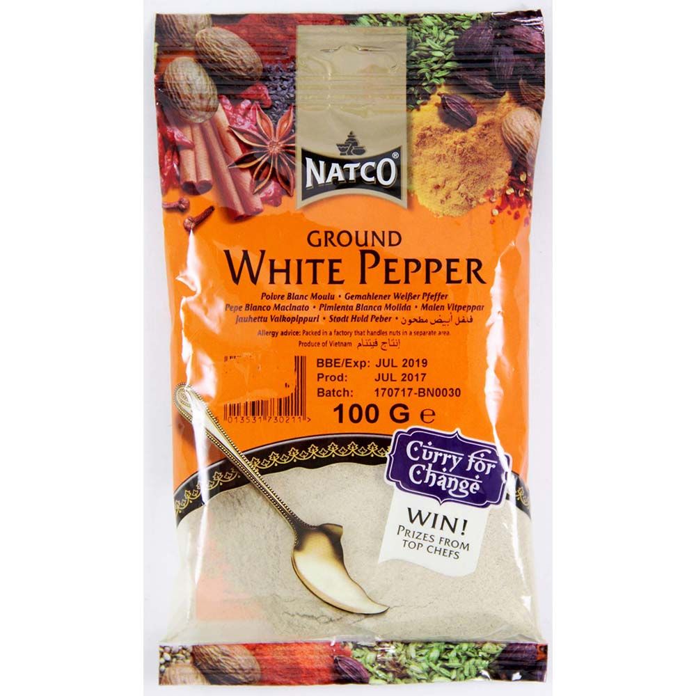 Natco Ground White Pepper 100g - Asian Dukan