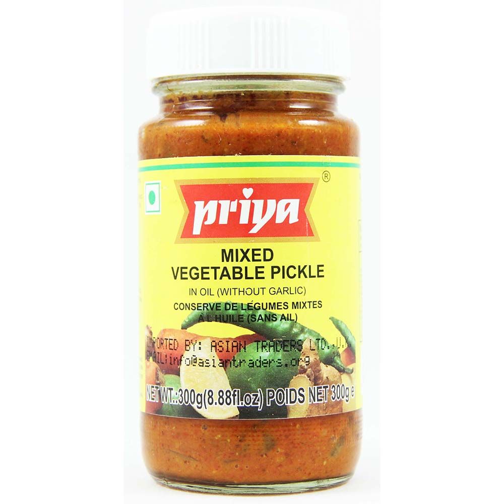 Priya Mixed Vegetable Pickle 300g I Buy Online - Asian Dukan