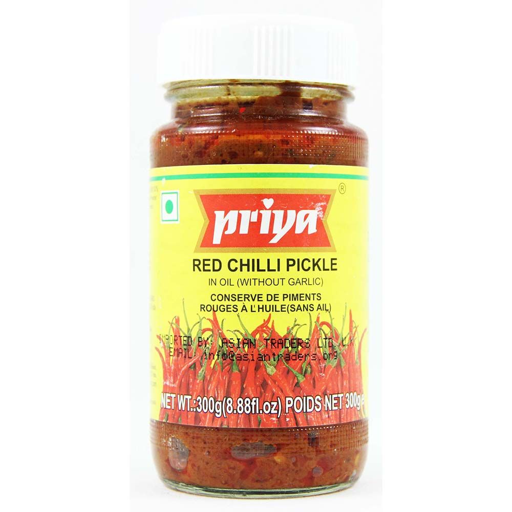 Priya Red Chilli Pickle 300g I Buy Online - Asian Dukan