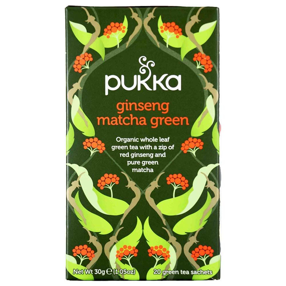 Pukka Ginseng Matcha Green 20 Tea Sachets - Asian Dukan