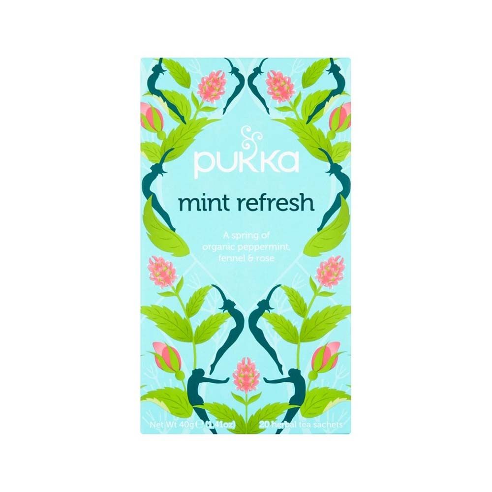 Pukka Mint Refresh 20 Herbal Tea Sachets - Asian Dukan