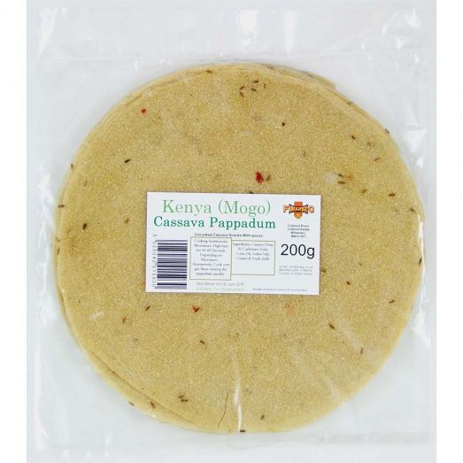 Fudco Kenya (Mogo) Cassava Pappadum 200g - Asian Dukan